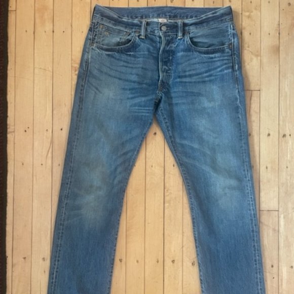 Ralph Lauren Double RL | Jeans | Rrl Distressed Selvedge Denim Jeans ...